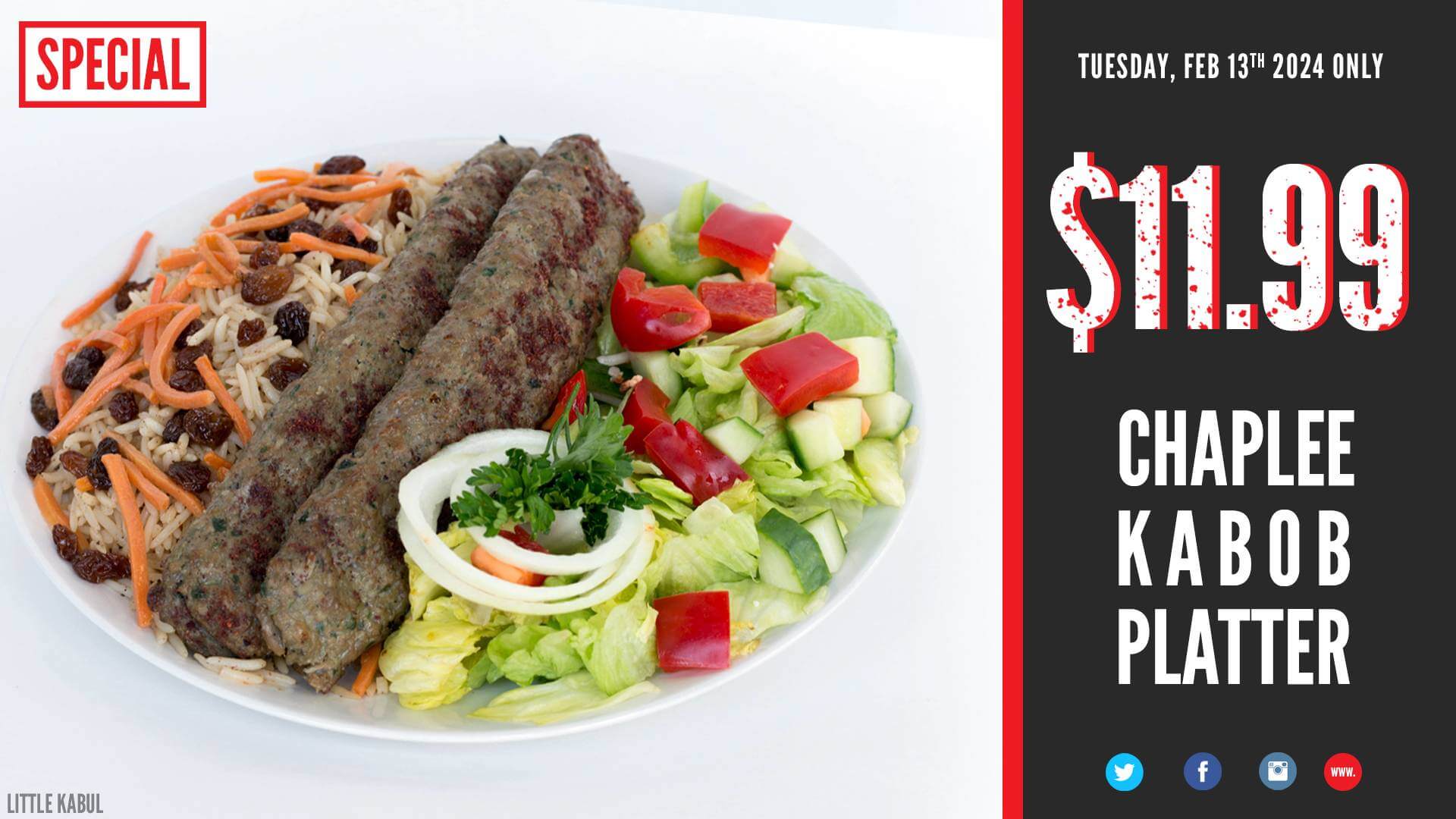 Specials – Little Kabul Fine Food